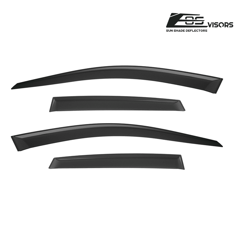 2008-14 Subaru WRX STi JDM Style Window Visors Wind Deflectors Rain Gu ...